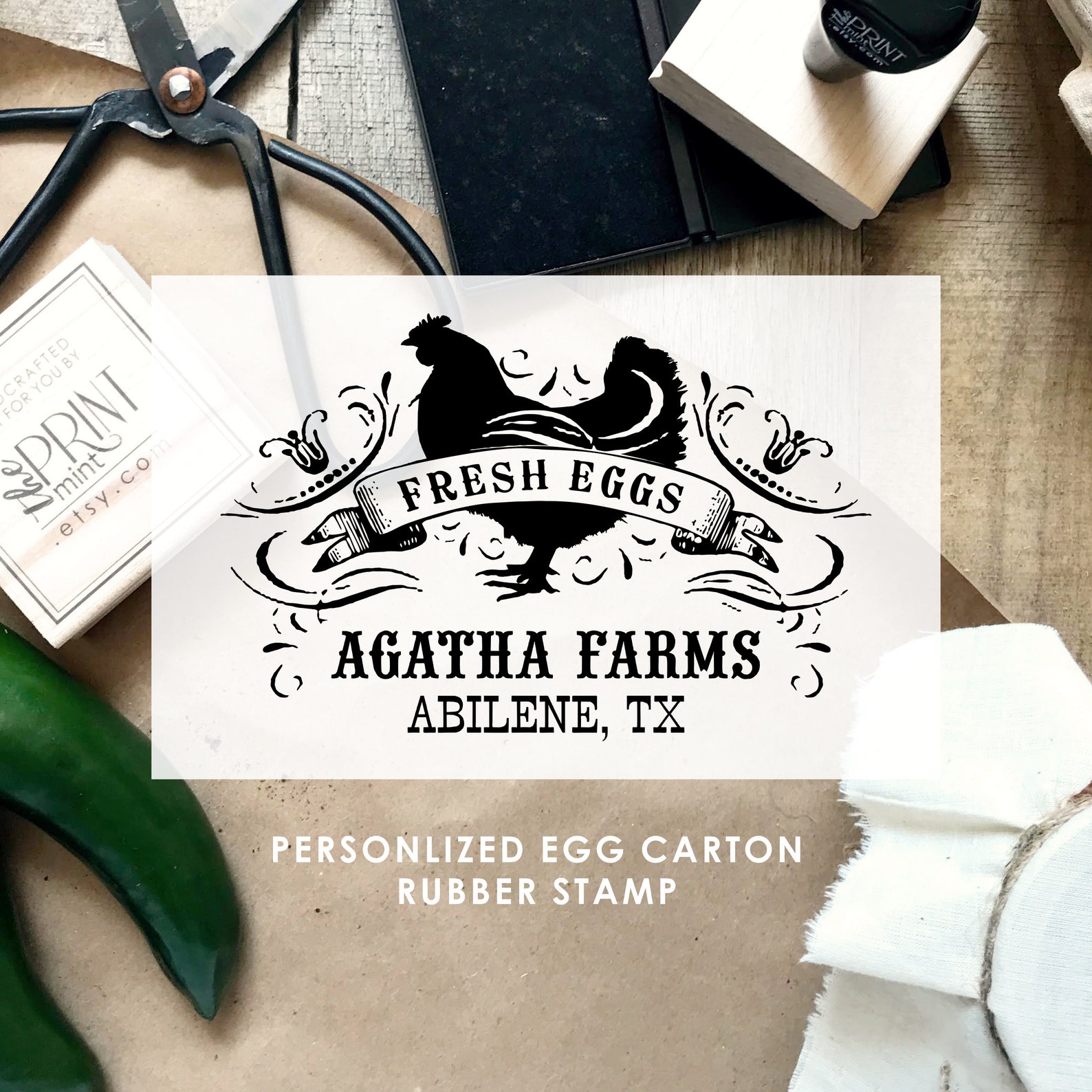 Egg Carton Rubber Stamp, Vintage Chicken Rubber Stamp, Fresh Eggs ...