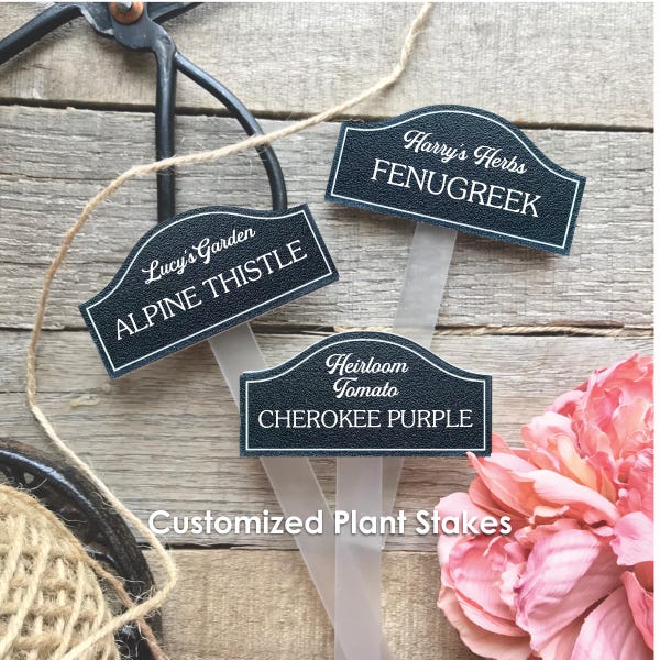 Plant Labels - Etsy