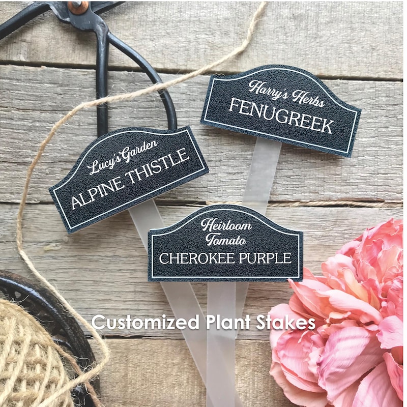 Plant Stakes for Names - Etsy