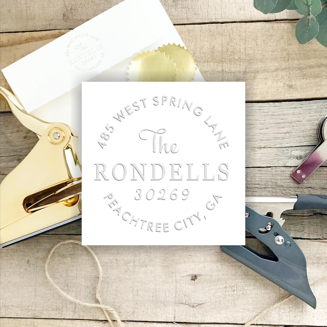 Address Embosser, Custom Embossing Stamp, Return Address Embossing ...
