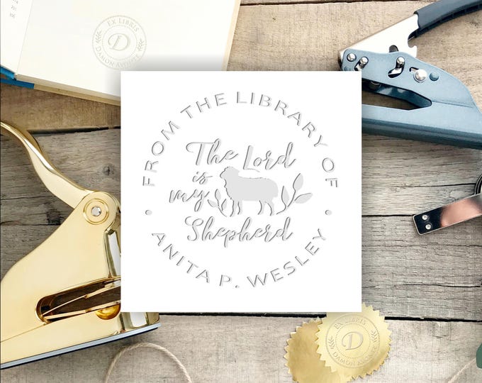 Christian Book Stamps, Custom Library Stamps, Custom Book Seals, Church ...