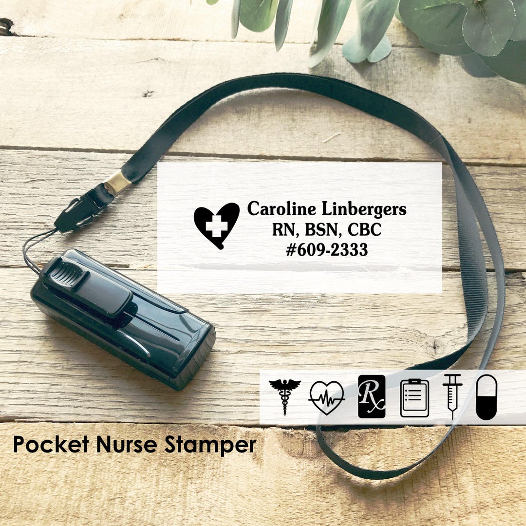 Nurse Stamp, Doctor Stamp, Pocket Stamper, Self-inking Gift for Nurses ...