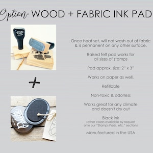 Handmade by Stamp for Clothing, Made by Fabric Stamp, Personalized Made ...