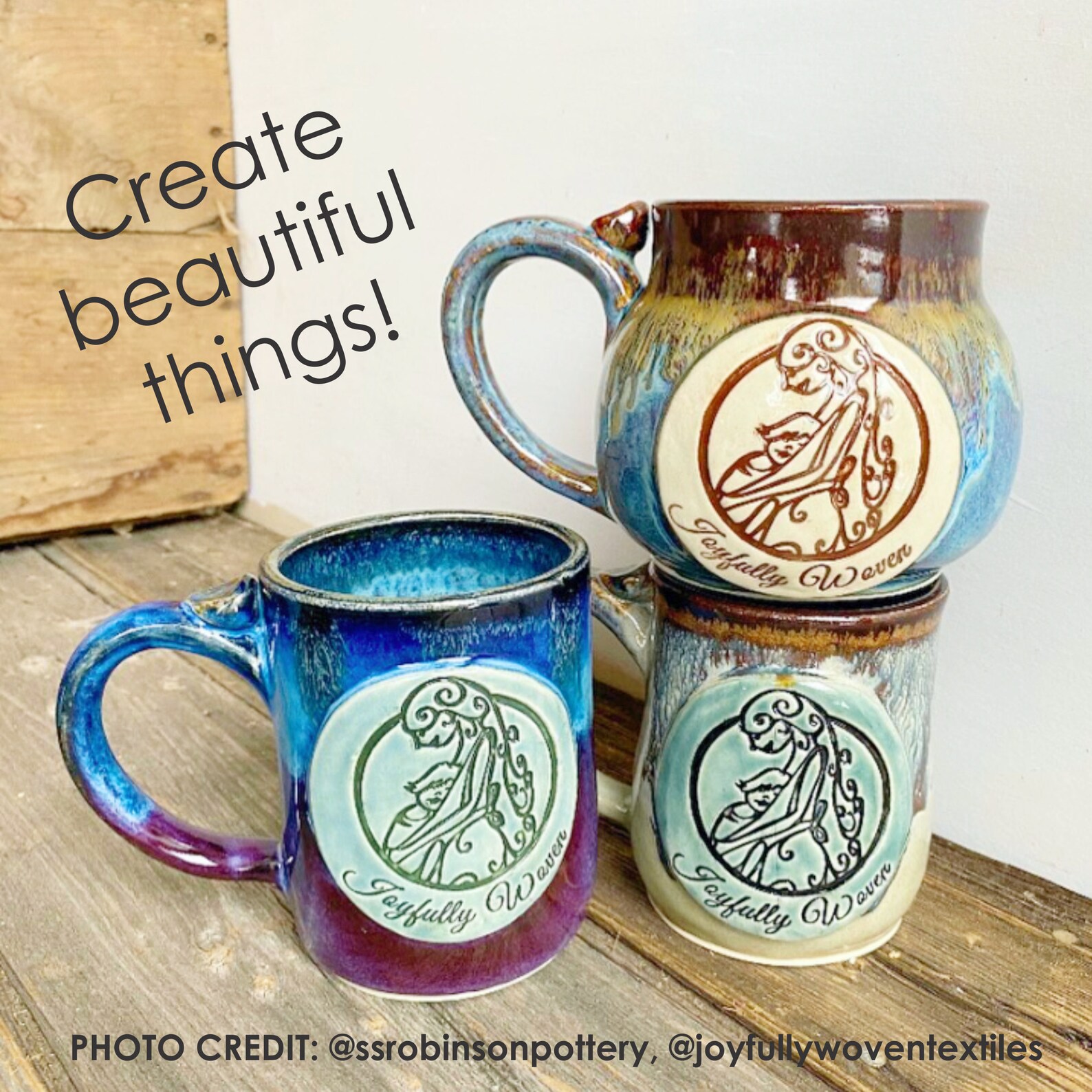 Personalized Pottery Stamp With Name and Handmade By, Potter's ...