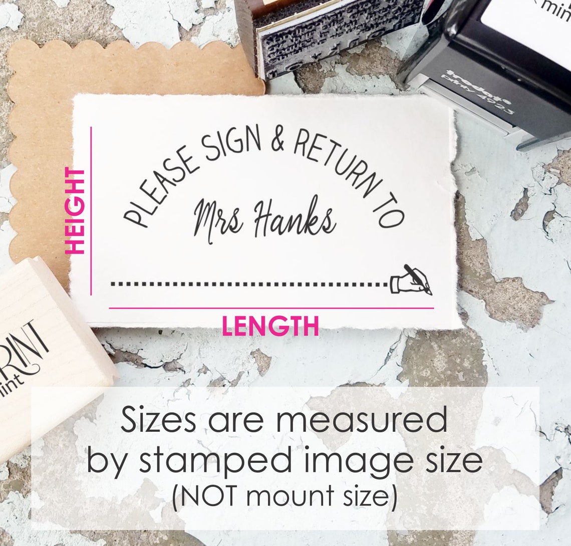 Large Custom Stamp Custom Logo Rubber Stamp Oversized Custom - Etsy