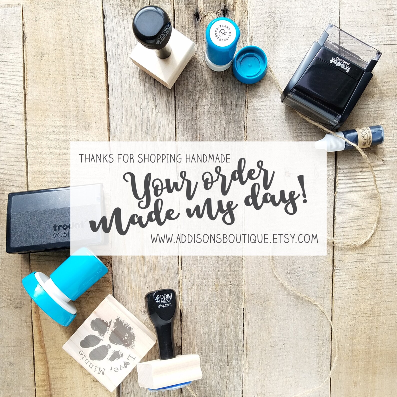 Custom Stamp Small Business Thank You for Your Business | Etsy