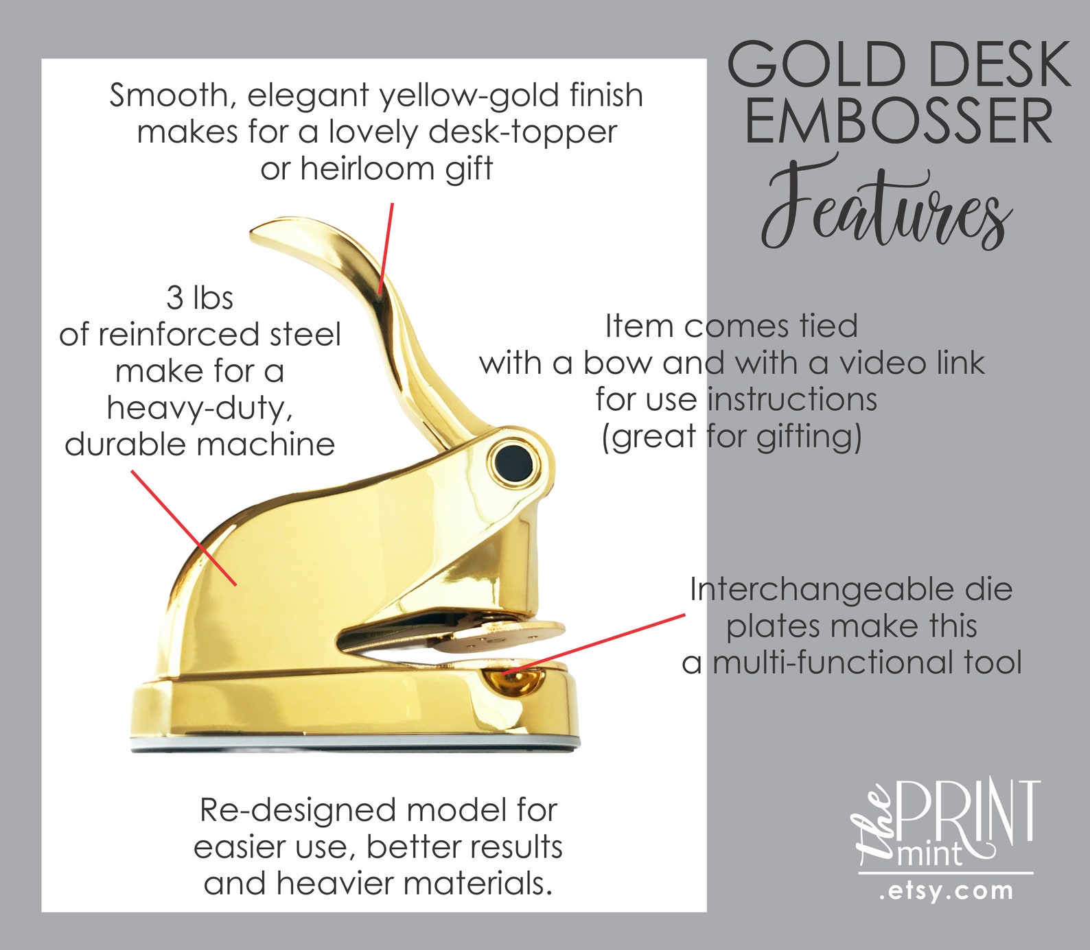 Custom Embosser Stamp Custom Logo Embosser in Round Square - Etsy