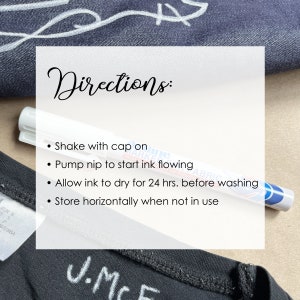 White Fabric Marker, Permanent White Clothing Marker, Artline Japanese ...