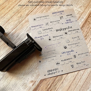 Geocaching Stamp, Geocache Name Stamp, Self-inking Pocket Stamp for ...