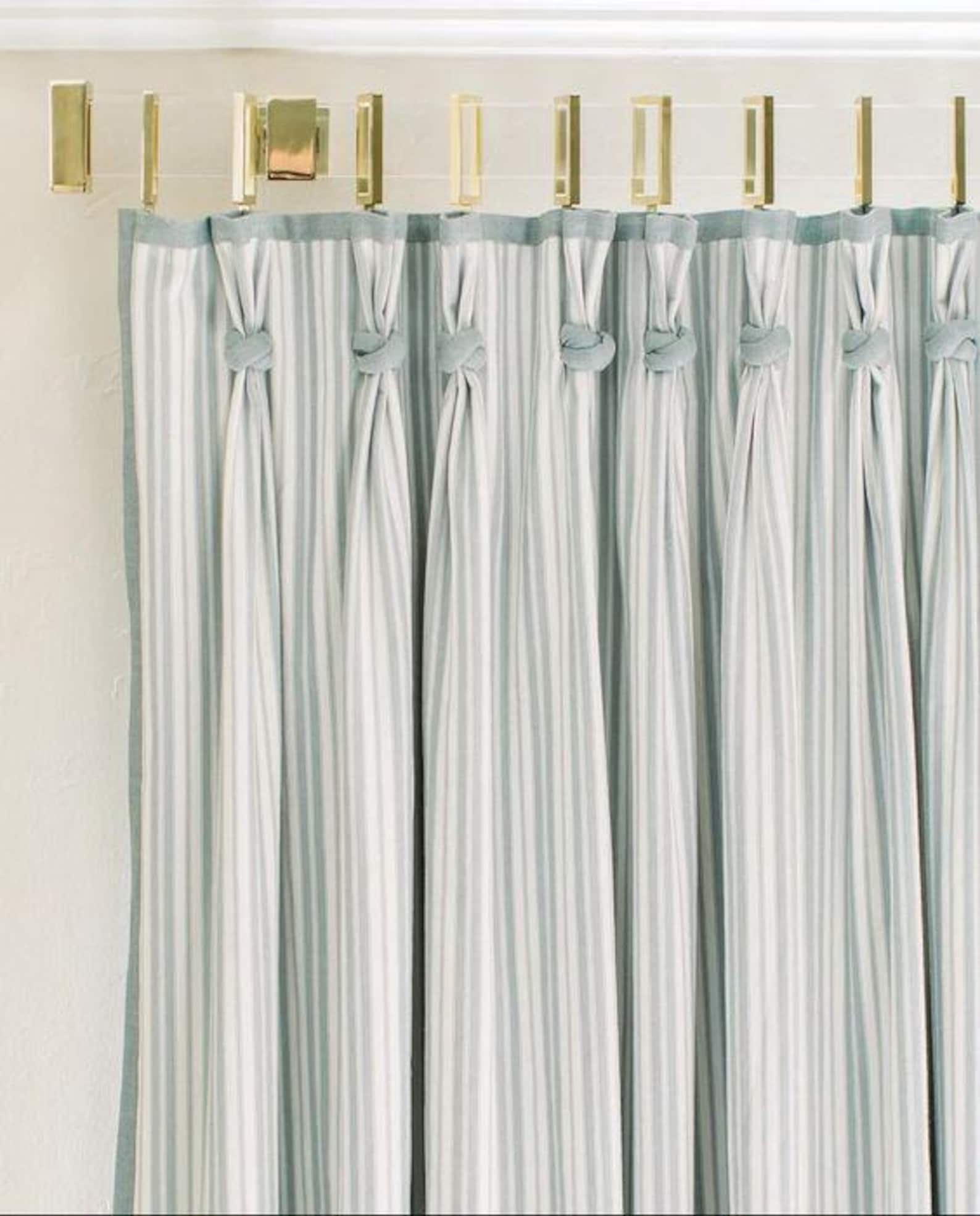 Luxholdups Lucite Rectangular Curtain Rod in Custom Length, Lucite ...