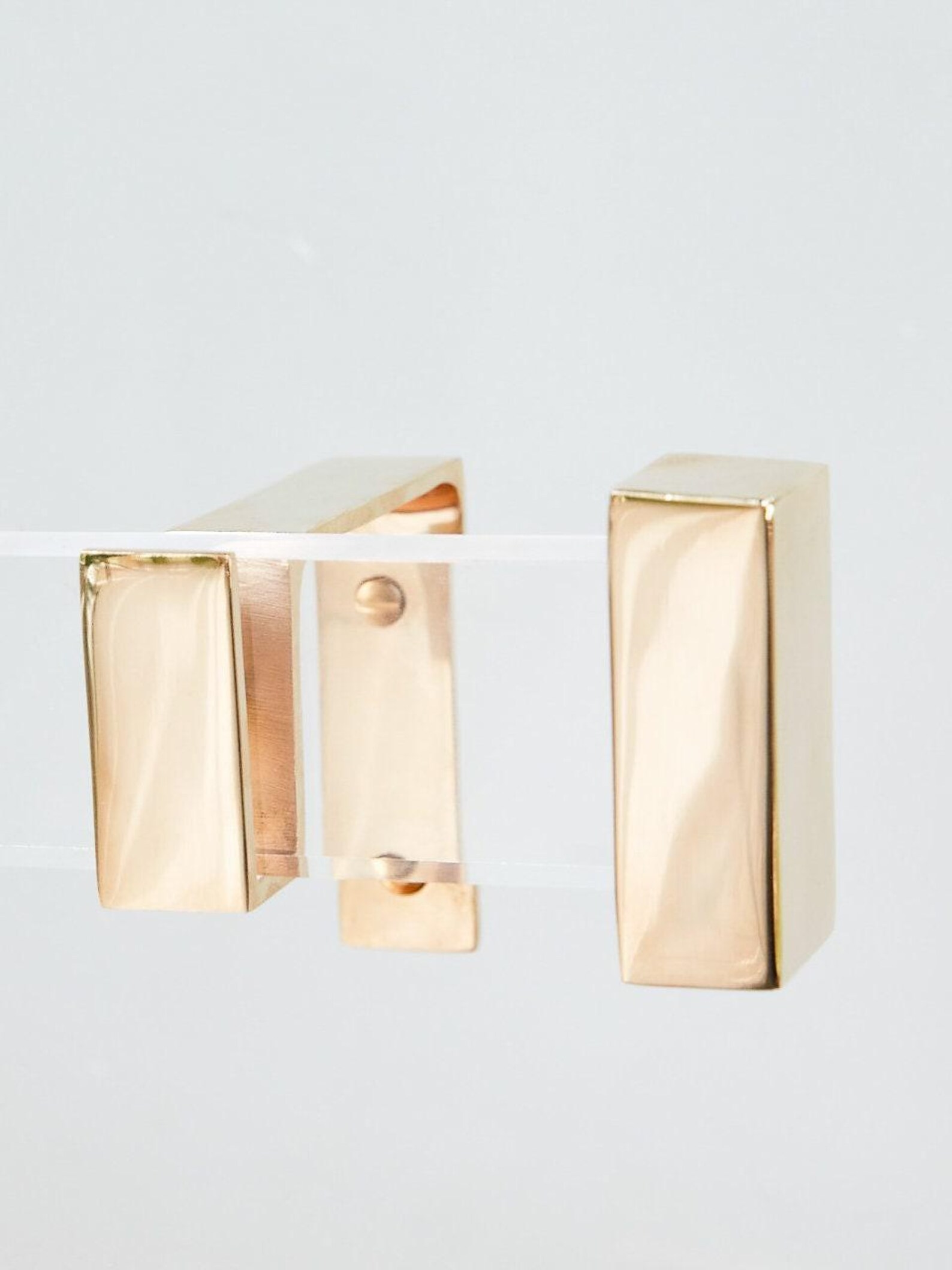 Luxholdups Lucite Rectangular Curtain Rod in Custom Length, Lucite ...