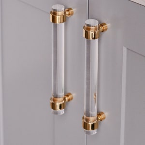 Lucite Drawer Pulls by Luxholdups, Modern Kitchen Cabinet Hardware in ...