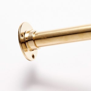 1" DIA Custom Brass Closet Rod for Wardrobe, Clothing Rod, Closet ...