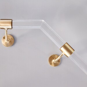 Custom Lucite Stair Railing or Handrail by Luxholdups in Polished ...