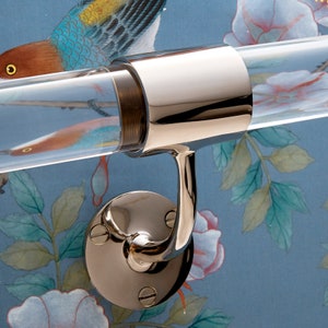 Custom Lucite Handrail by Luxholdups, Lucite and Brass Indoor Stair ...