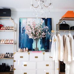 Lucite Rolling Clothes Rack, Boutique Clothing Rack and Decor, Heavy ...