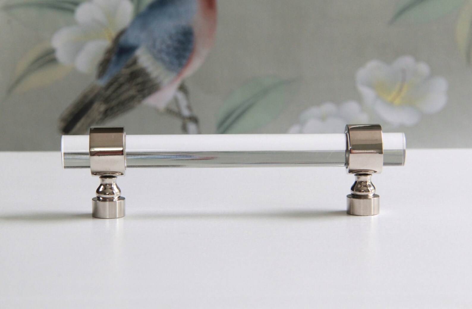 Lucite Drawer Pull Crown Post 1/2 in DIA chrome / Nickel Lucite Drawer ...