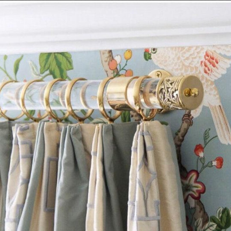 Rose Curtain Rod - Etsy