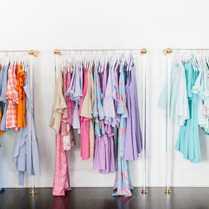 Lucite Clothing Rack for Retail Display Clothing Boutique - Etsy