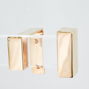 Luxholdups Lucite Rectangular Curtain Rod in Custom Length, Lucite ...