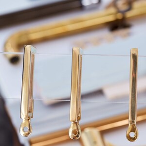 Rectangular Brass Curtain Rings for Lucite Curtain Rod, Brass Rectangle ...