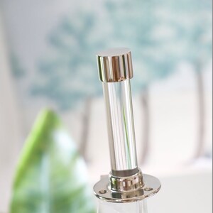 Lucite Lucite Polished Nickel Projection Hook by Luxholdups, Wall ...
