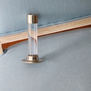 Luxholdups Lucite and Brass Projection Valet Hook, Lucite Rod Closet ...