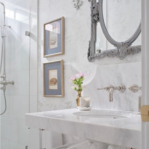 Custom Lucite Sink Base, Vanity Legs, Brass Sink Pedestal, Powder Room ...