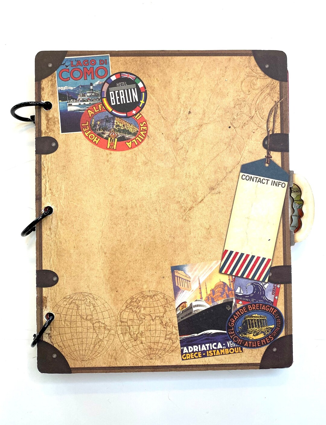 Card Board Travel Journal, Collage, Junk Journal - Etsy