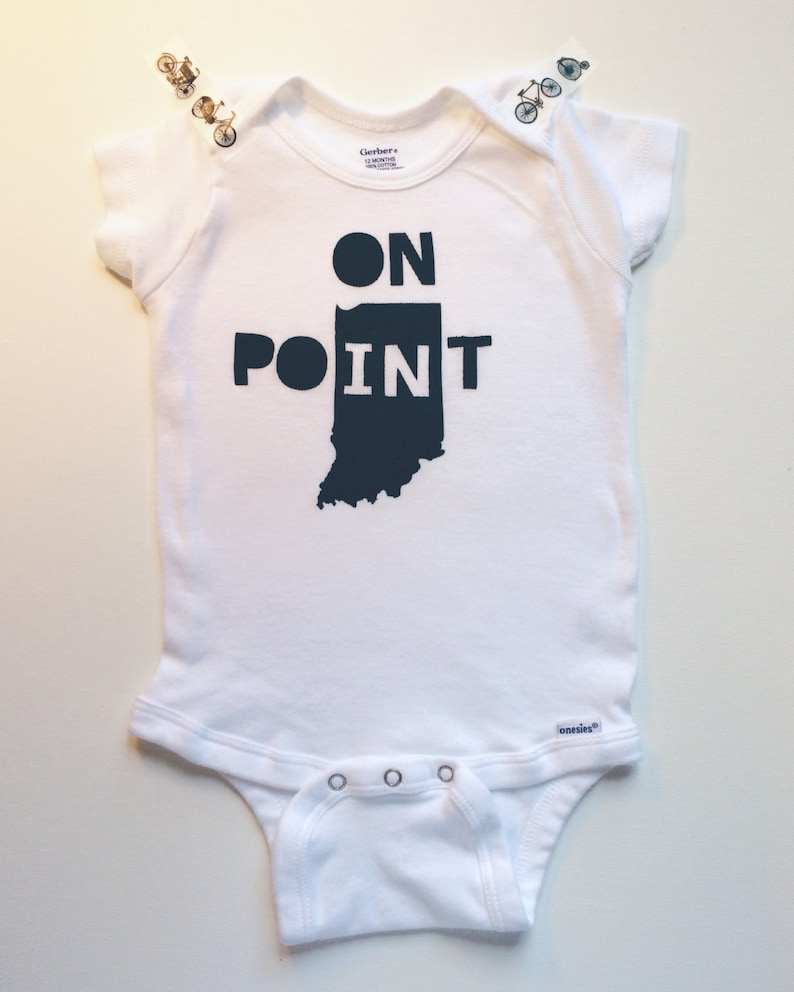 Indiana Baby. on Point. Indiana. IN. a Design by Lula Ball - Etsy