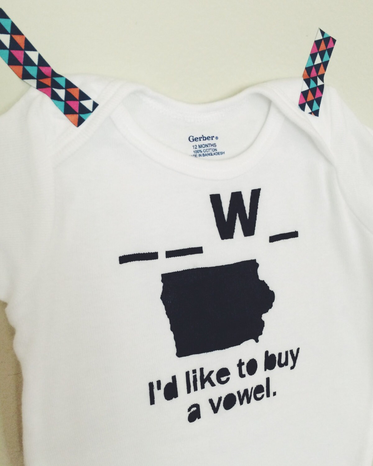 I'd Like to Buy a Vowel - an Iowa Design by Lula Ball - Etsy