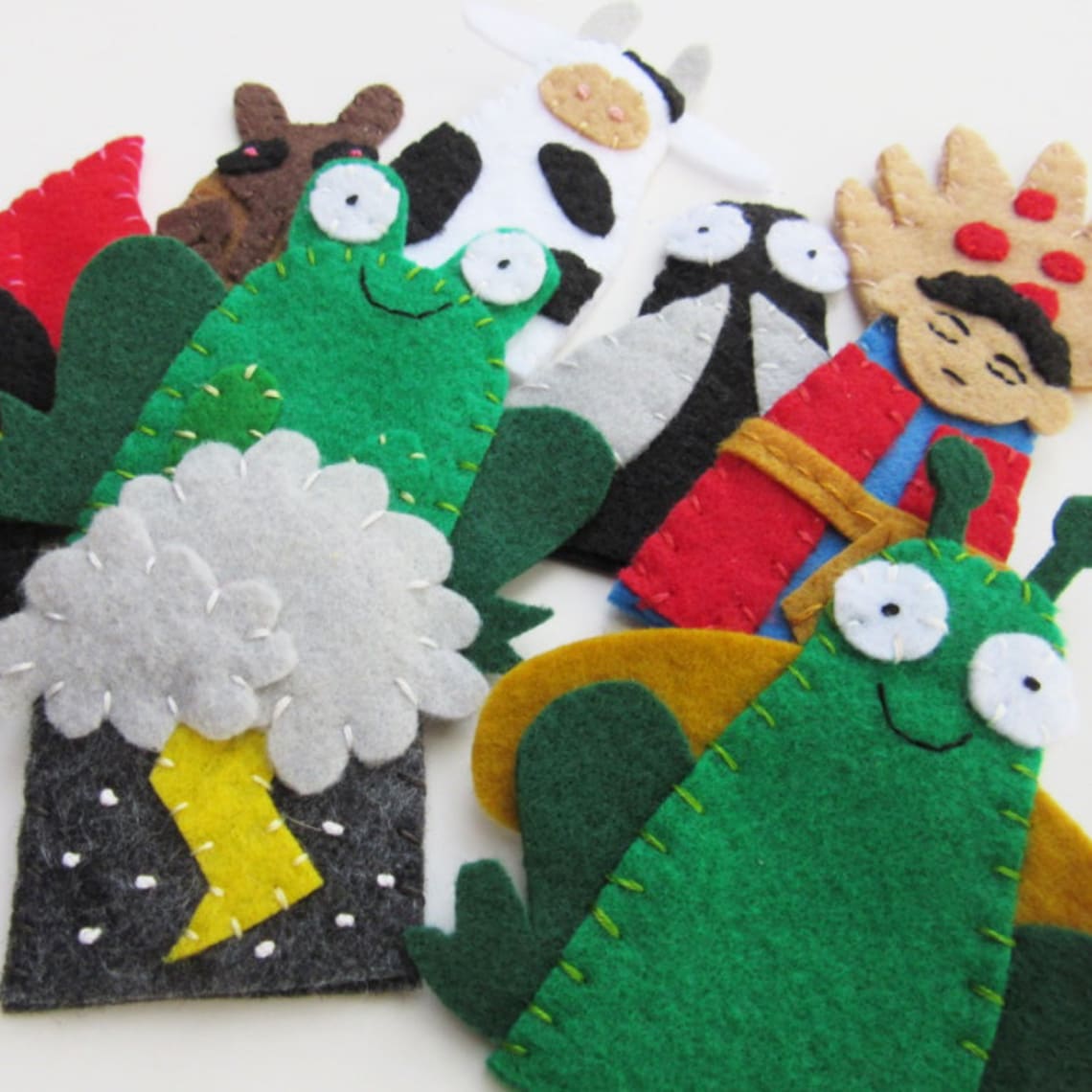 10 Plagues Finger Puppets for Passover Set of Children's Felt Puppets ...