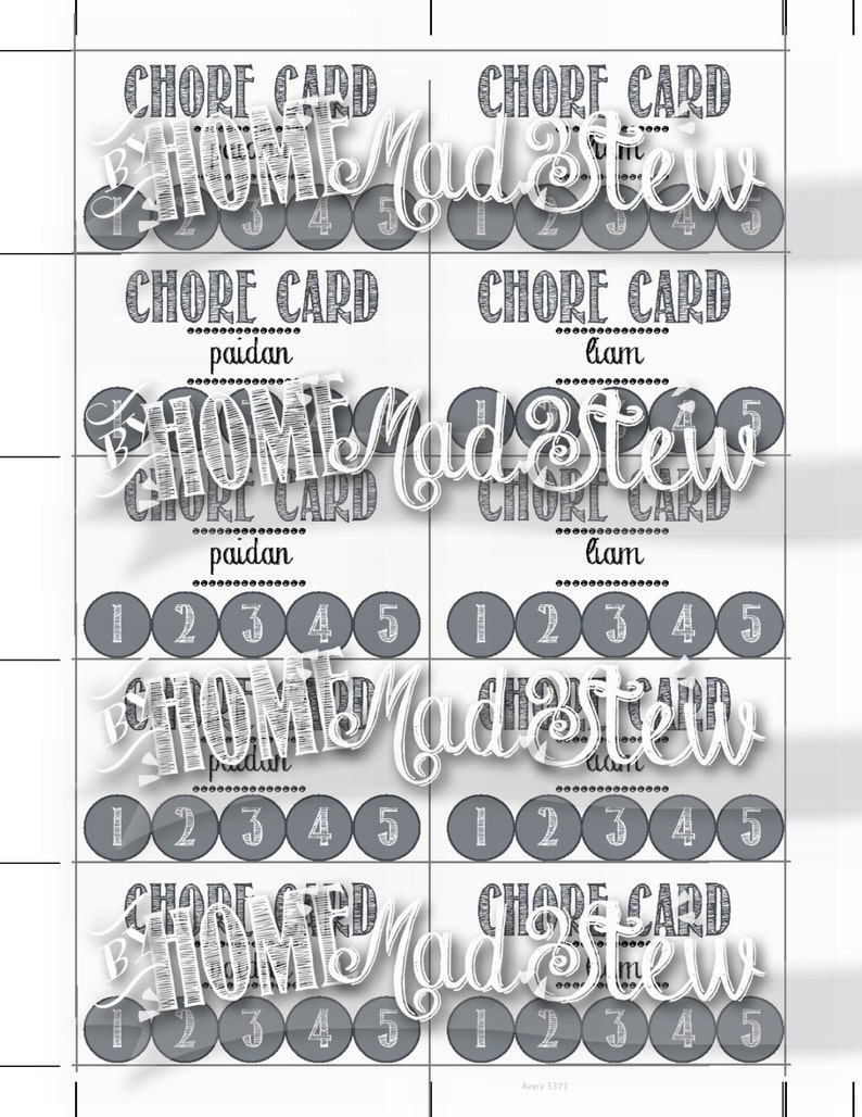 Chore Pack - INSTANT DOWNLOAD - Etsy