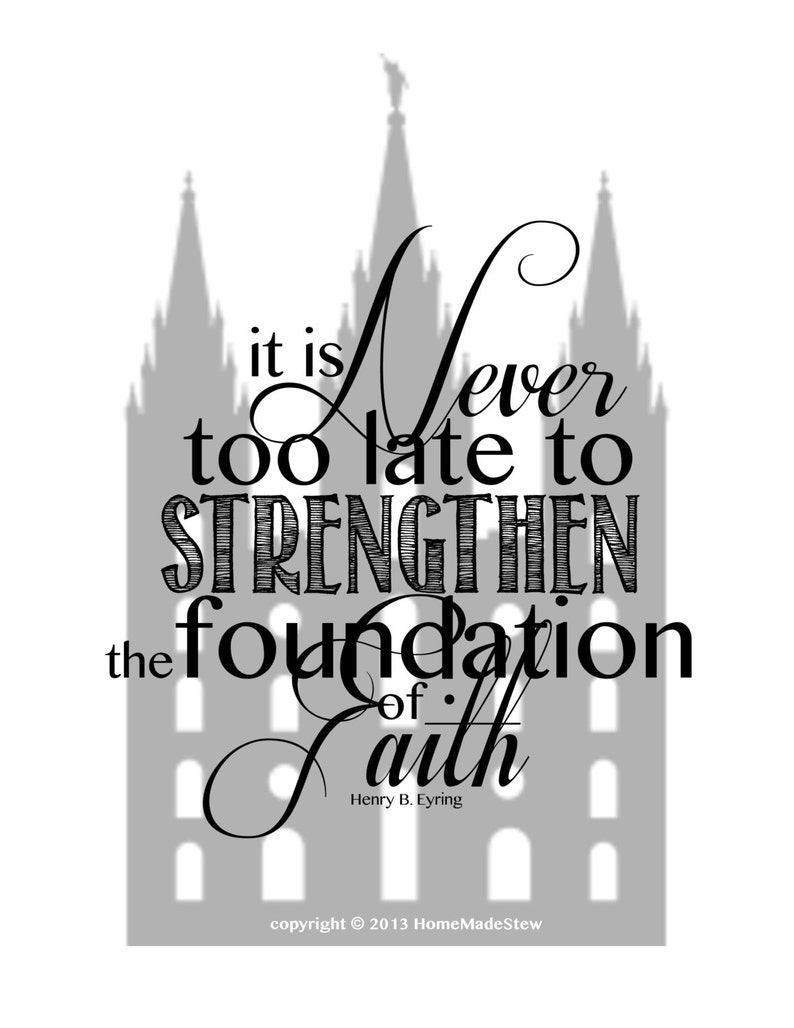 Motivational LDS Wall Art - "strength" - INSTANT DOWNLOAD - Etsy