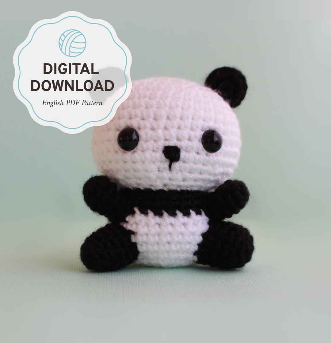 Panda Amigurumi Crochet Pattern | Cute Animal Plush Doll Instructions ...