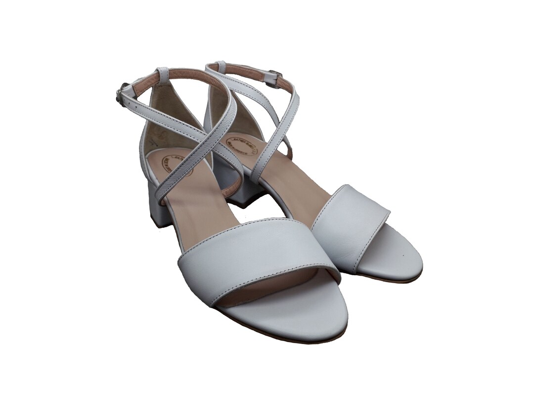 Margo Shoes Leather Medium Heel Sandals Handmade Leather - Etsy Canada