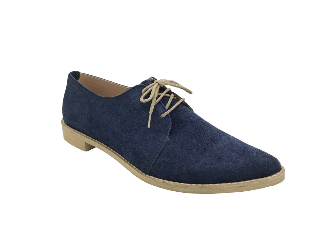 Margo Shoes Woman Suede Leather Oxfords Handmade Leather - Etsy