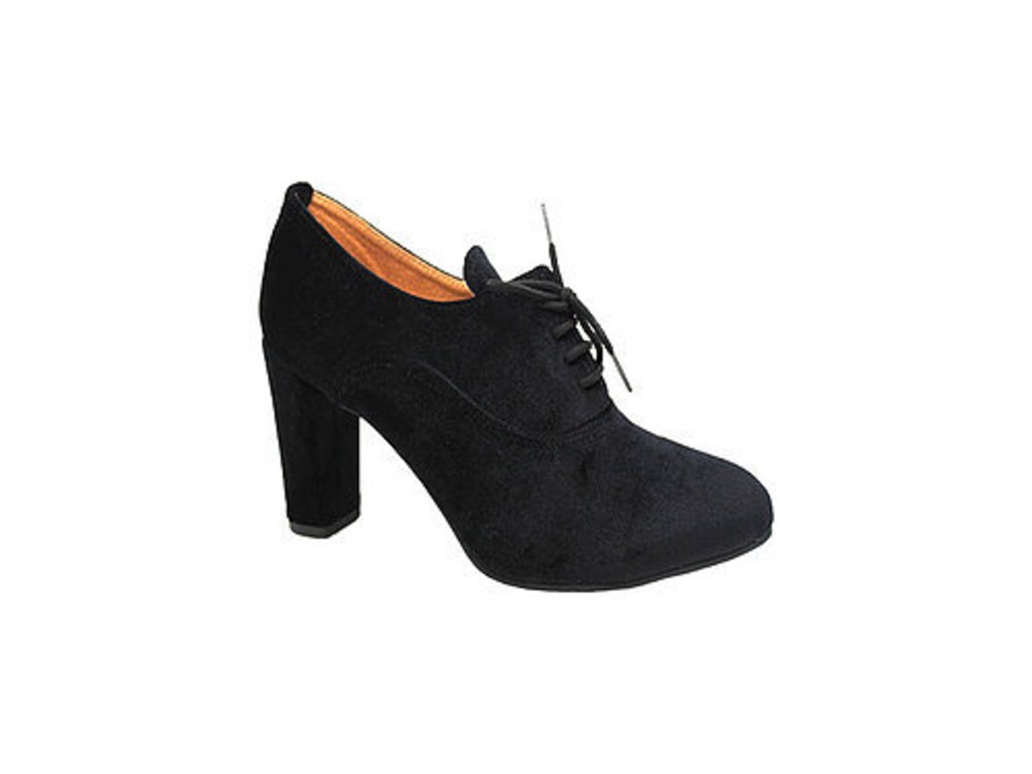 Margo Shoes Women Velvet High Heels Oxfords Velvet Oxfords - Etsy Canada