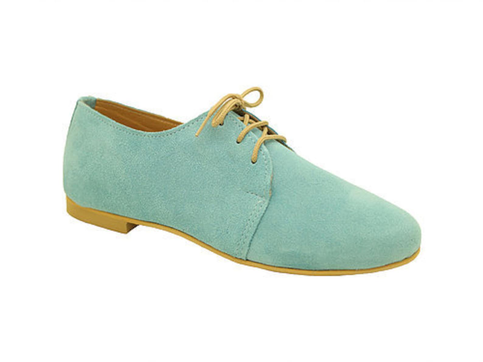 Margo Shoes Women Leather Suede Oxford Shoes Handmade Woman - Etsy Israel