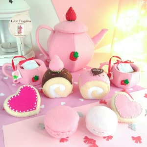 Tea Set Felt Toys Without Sweets - Felt Food Toys for Children ...