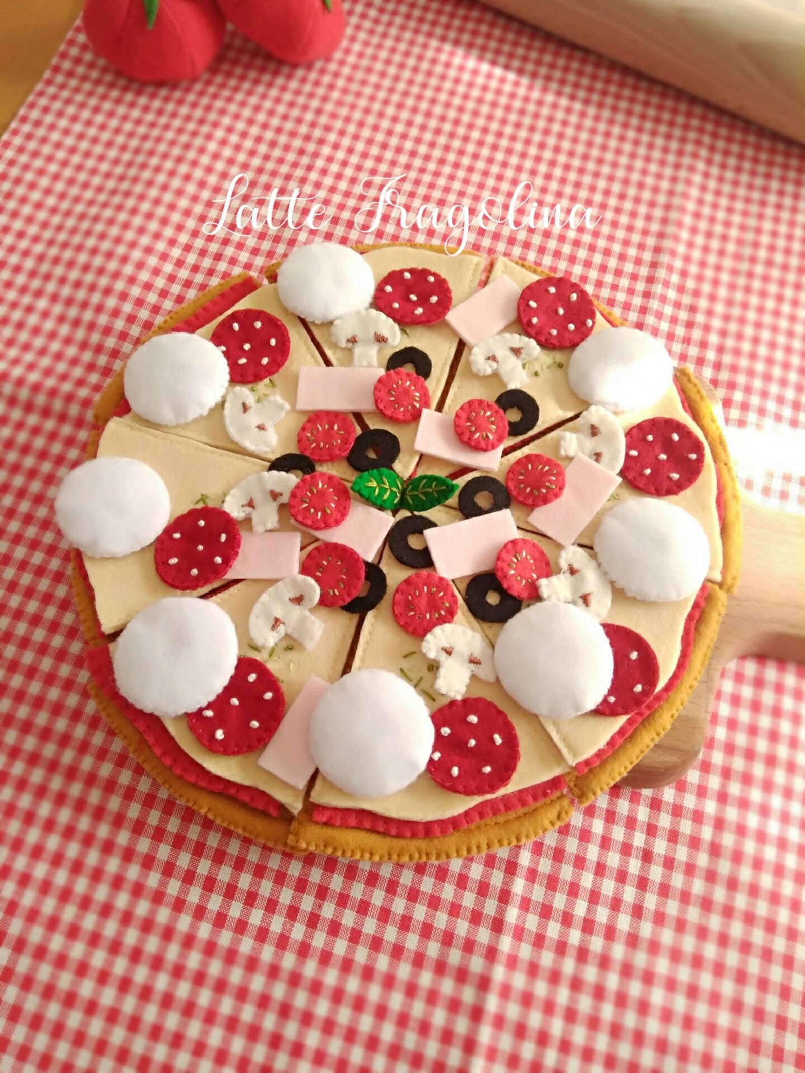 Pizza Dx Set Felt Food Toy Italian Kitchen Childrenitalian | Etsy