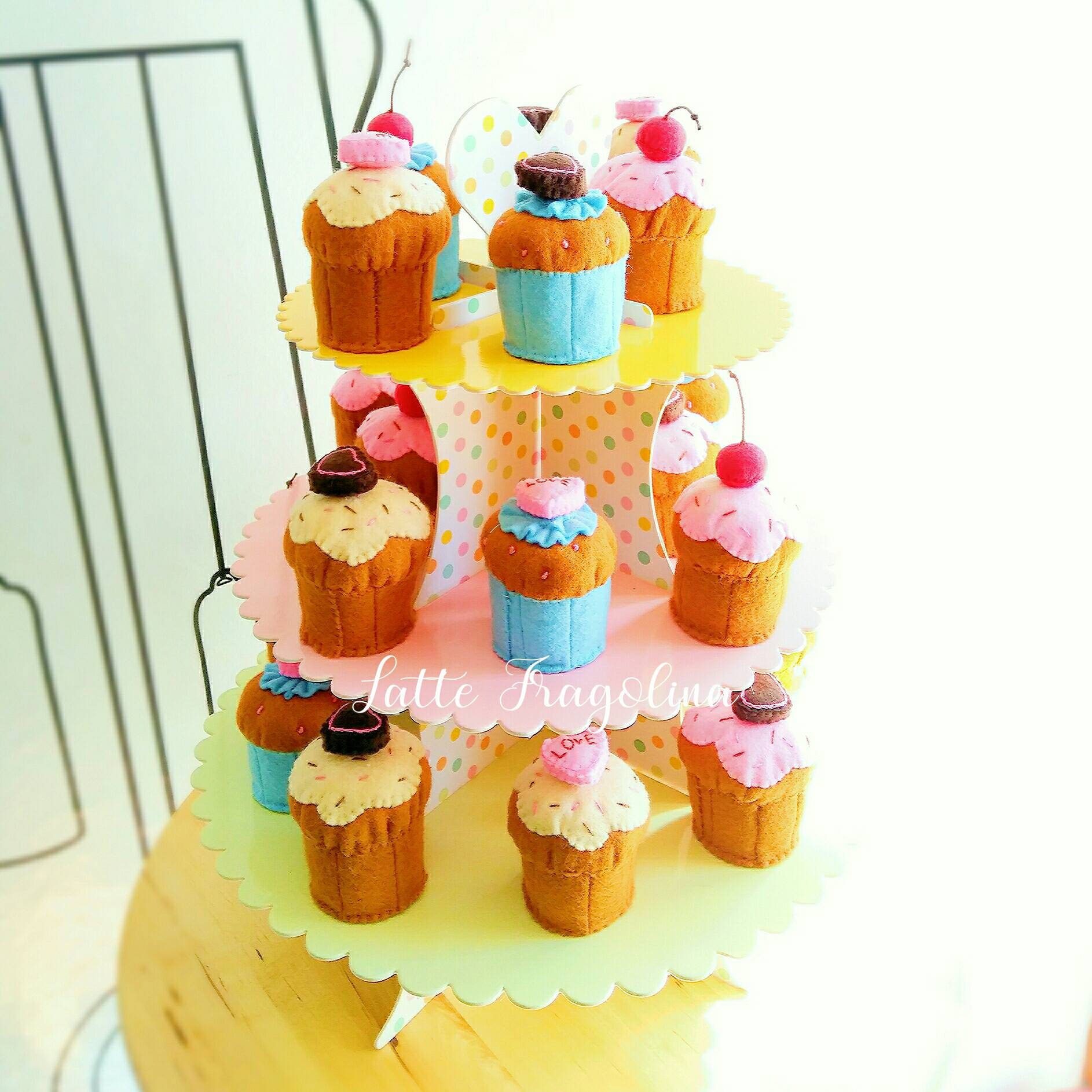 Cupcake Felt Toys With Topping - Felt Food Toys for Children - Etsy