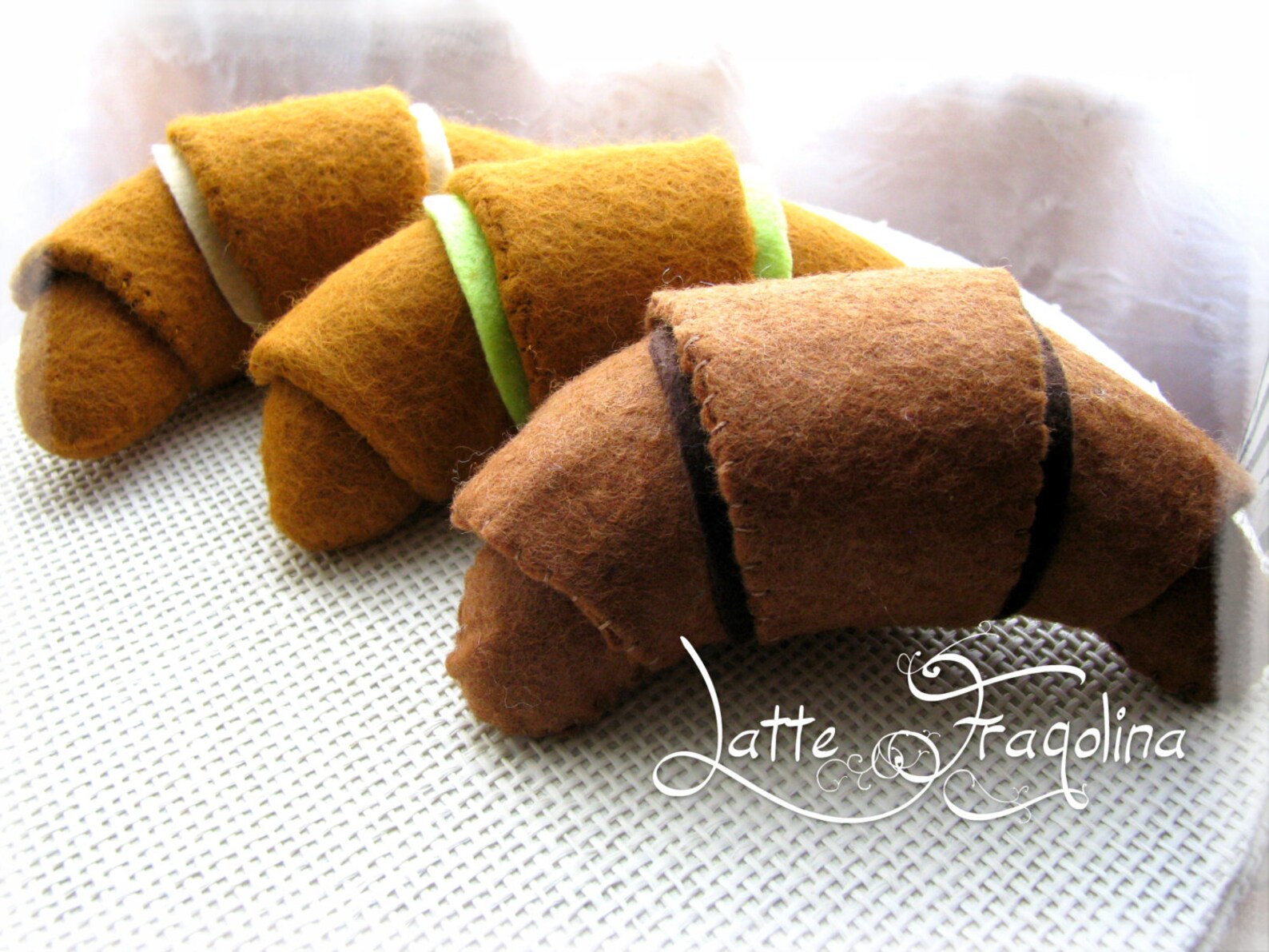 Felt Italian Sweets & Croissants Set - Etsy