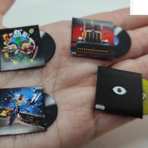 BAD BUNNY Collection. 4 Miniature VINYL Record Vintage. Scale | Etsy