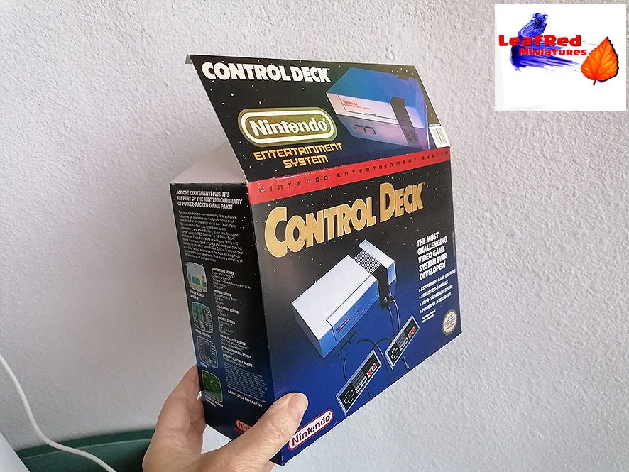 NINTENDO CONTROL DECK replica box. Custom box for Nes - Etsy España