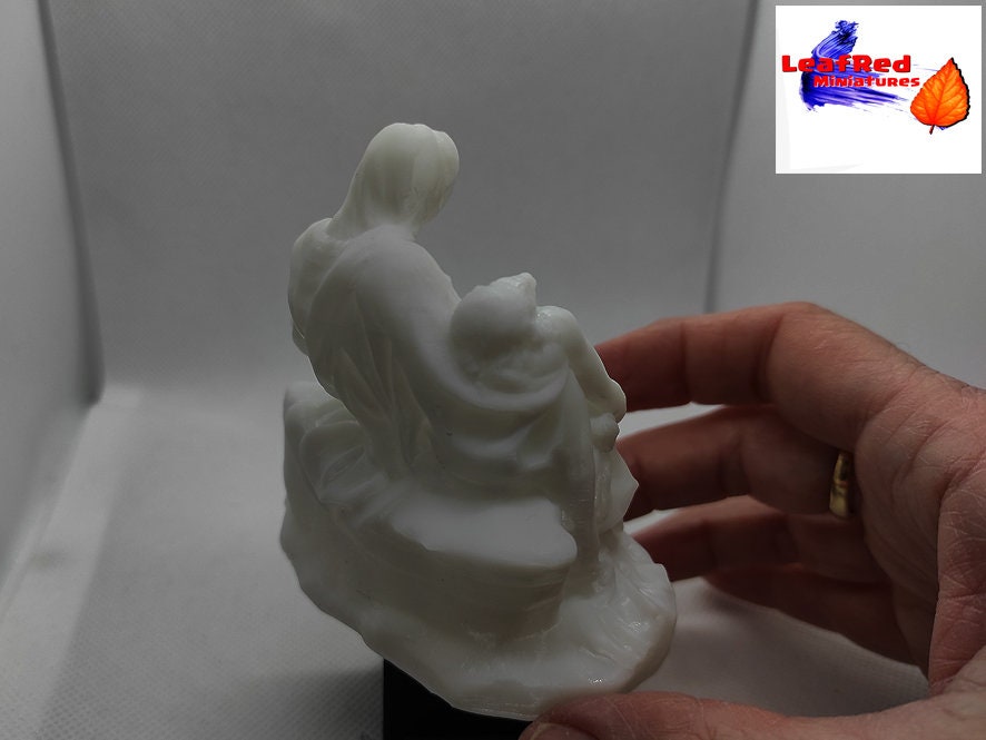 Pieta Michelangelo Miniature Sculpture. Dollhouse Scale. | Etsy