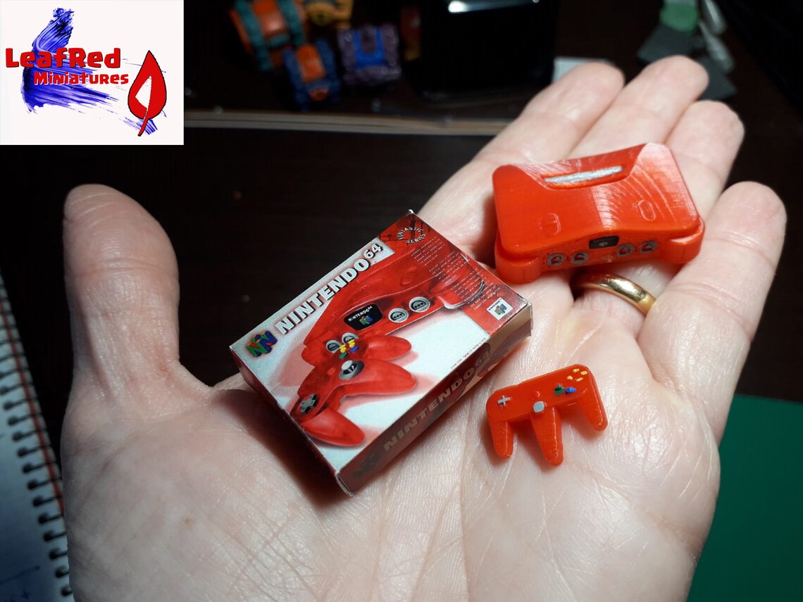 Nintendo 64 Miniature Console Controller and Box. Miniature | Etsy