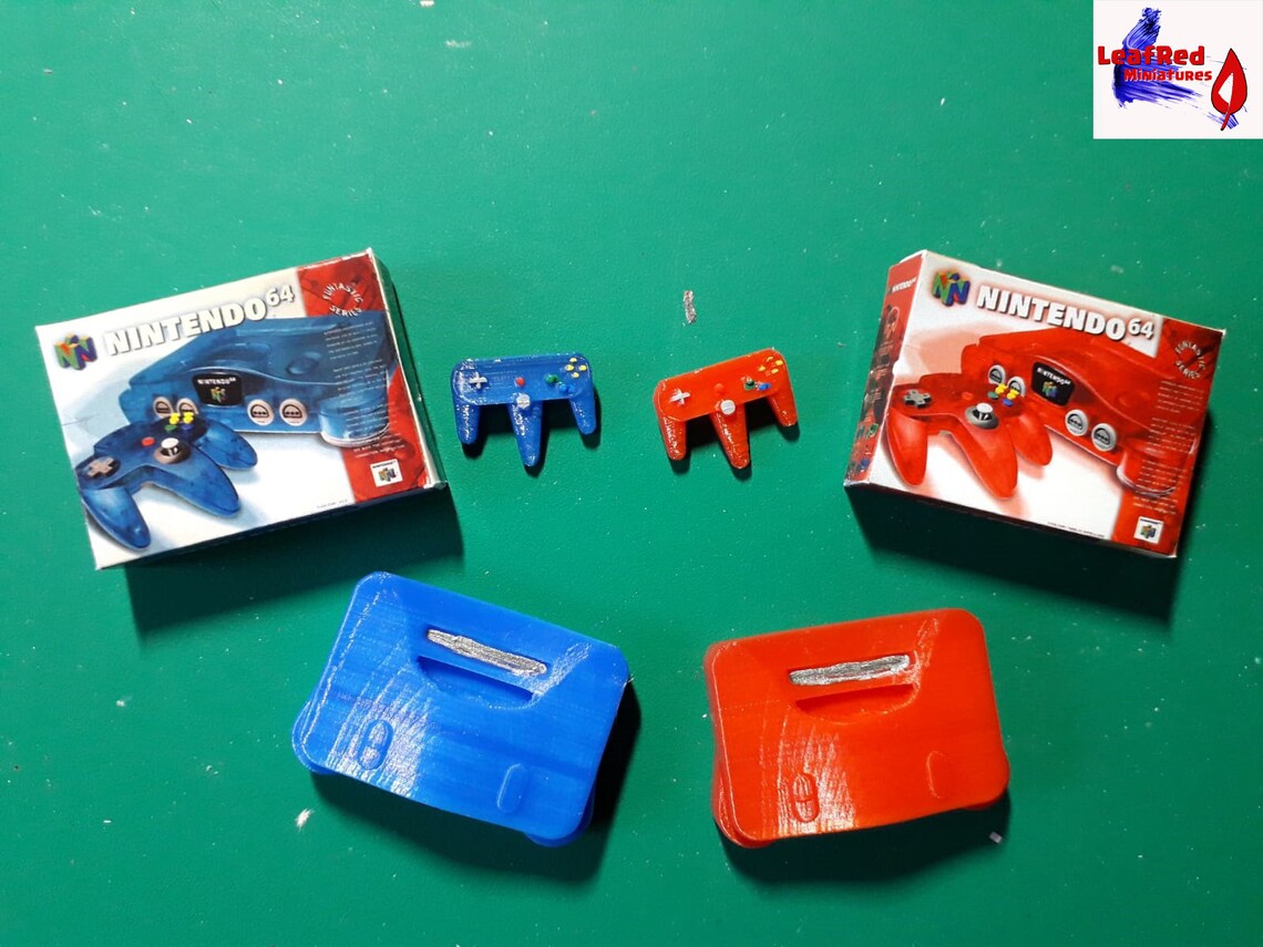 Nintendo 64 Miniature Console Controller and Box. Miniature | Etsy
