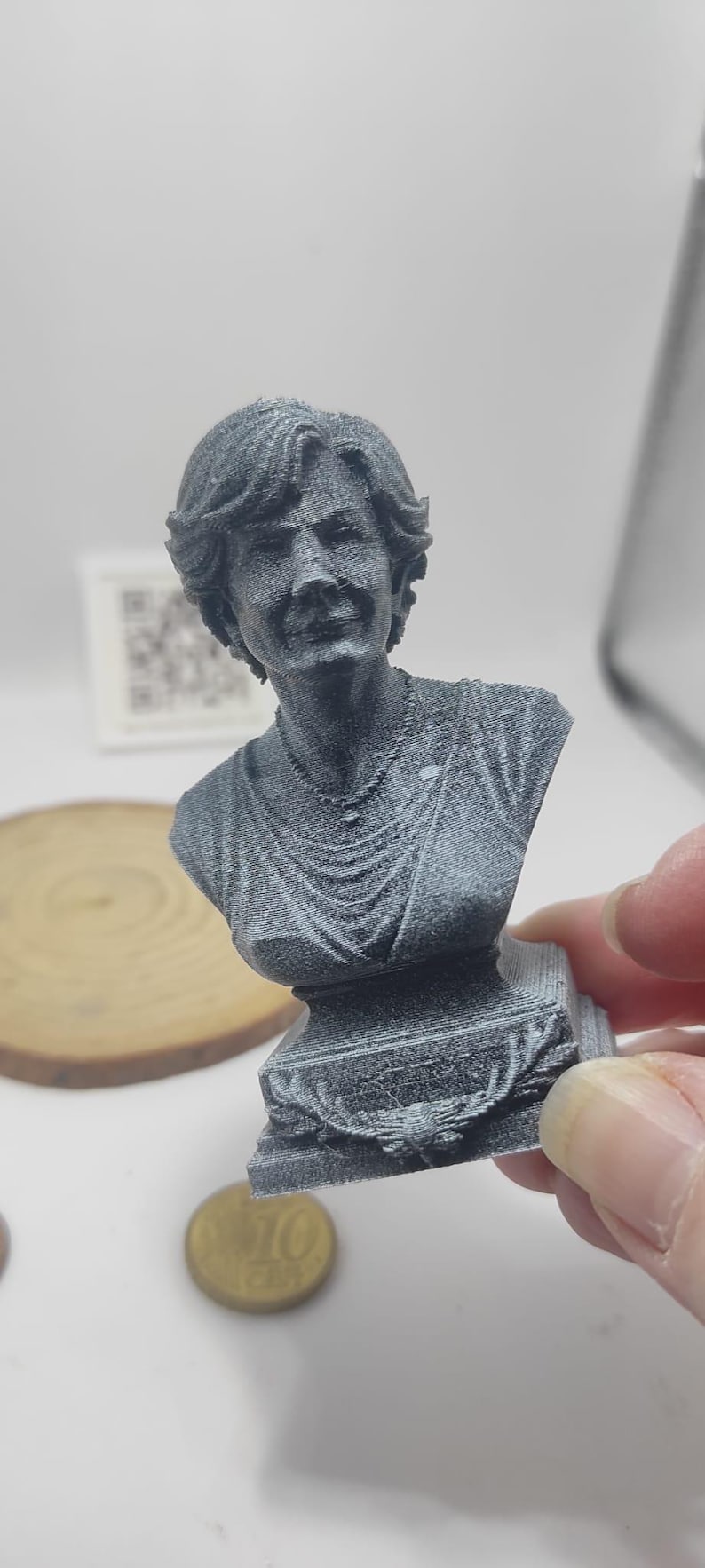 Custom Memorial Bust From Photo – in Memoriam 3D Sculpture ...
