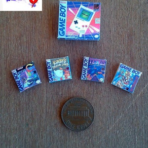GAMEBOY & Games. Miniature Boxes. Scale 1:12 - Etsy